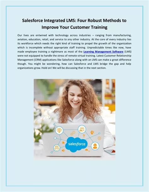 Ppt Salesforce Integrated Lms Four Robust Methods To Improve Your
