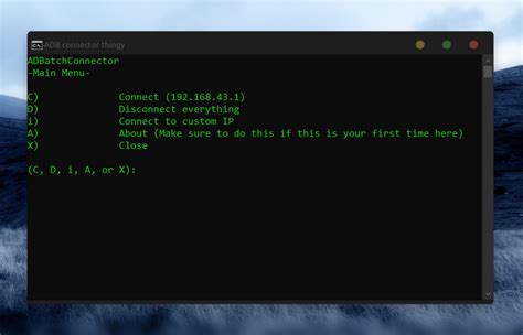 github acethecodenerd adbatchconnect a simple batch file that will