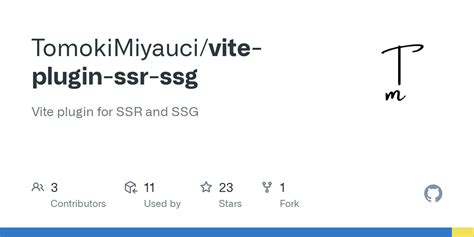GitHub TomokiMiyauci Vite Plugin Ssr Ssg Vite Plugin For SSR And SSG