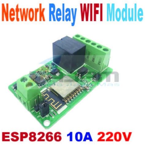 jual hijau esp8266 10a 220v network relay wifi module input dc 7v~30v