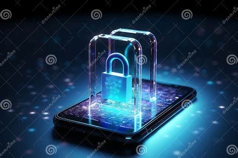 Cyber Security Concept With Padlock On Circuit Board 3d Rendering