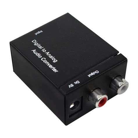 New TV Optical Digital SPDIF Coaxial To RCA L R Headphone Analog Audio Converter Out Digital To