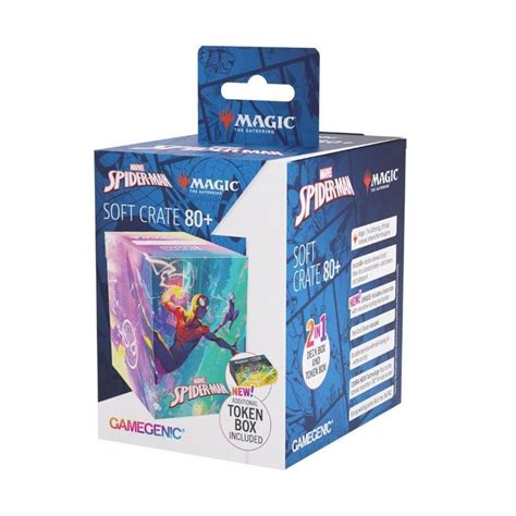 Caja Gamegenic Mtg Marvels Spider Man Soft Crate 80 Accesorios
