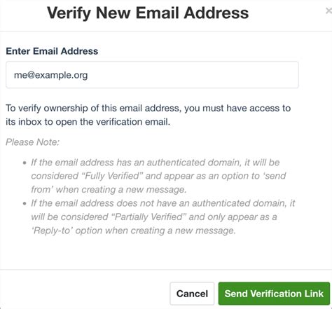 Verify Sender Email Addresses