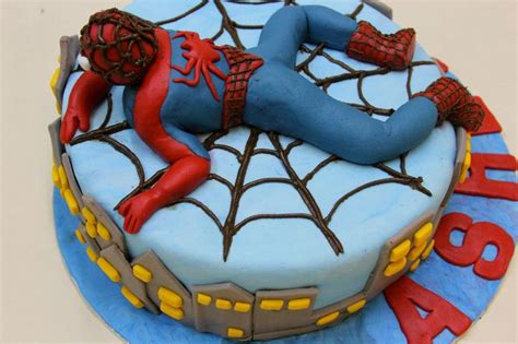 Spider Man Cake Side View