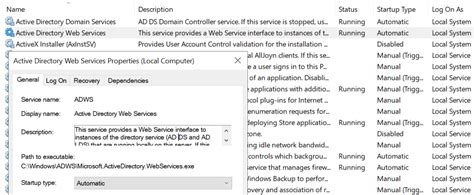 Active Directory Web Service Is Missing Microsoft Qanda