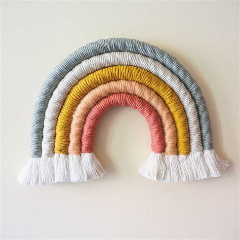 Large Rainbow Macrame Wall Hanging At Donald Edwards Blog