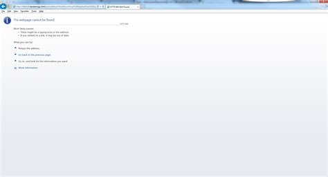 2010 webpage cannot be found when trying to start a workflow for one