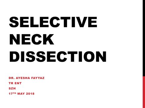 Selective Neck Dissection Pptx