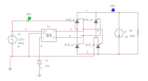 Thyristor Commutation Multisim Live