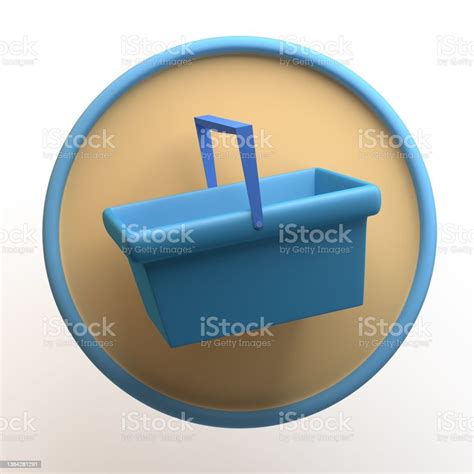 흰색 배경에 격리 된 쇼핑 카트와 쇼핑 아이콘 앱3d 일러스트레이션 3차원 형태에 대한 스톡 사진 및 기타 이미지 3차원 형태 디지털 생성 이미지 숫자키패드 Istock