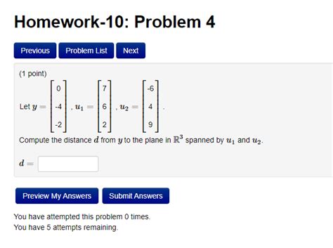 solved homework 10 problem 4 previous problem list next 1