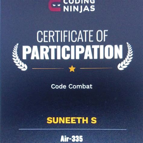 Codingcontest Achievementunlocked Suneeth S