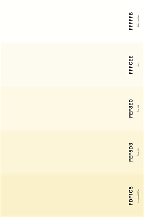 25 Best Cream Color Palettes With Names And Hex Codes Artofit