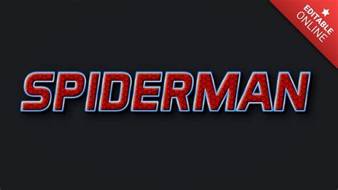 Spiderman | Spider-Man | Text Effect Generator