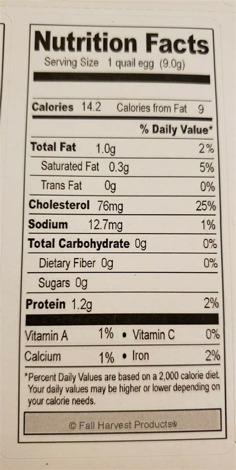 1 Quail Egg Nutrition Facts Besto Blog