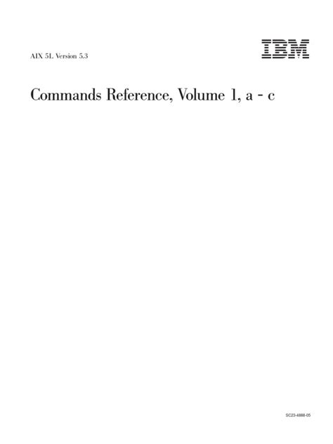 Ibm Unix Complete Command Guide Pdf Command Line Interface Parameter Computer Programming