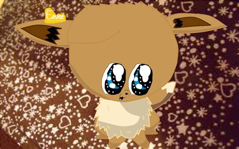 Chibi Eevee Bground Drawing By Pokemonlovere Dragoart