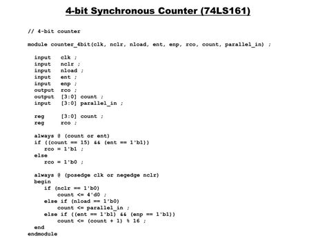 Ppt Verilog Modules For Common Digital Functions Powerpoint