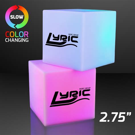 Multicolor Led Light Up Deco Light Cube Custom