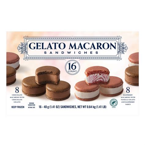 Gelato Macarons 1 41 Oz 16 Count Same Day Delivery Costco