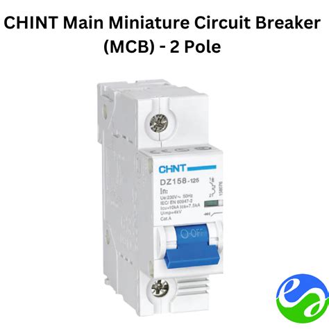 Chint Miniature Circuit Breaker Mcb 2 Pole Ecoson Enterprises