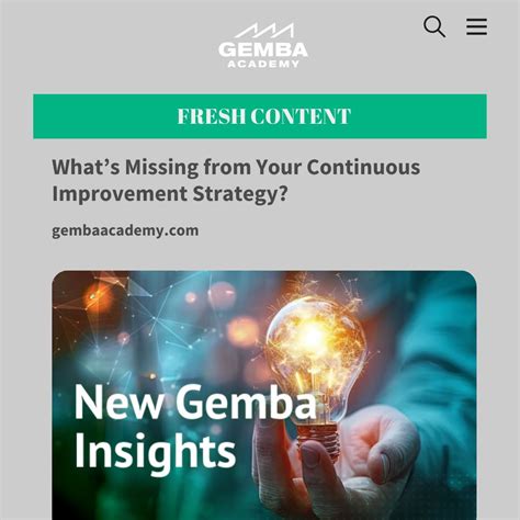 Continuousimprovement Continuouslearning Insights Lean Gemba Academy