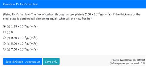solved question 15 fick s first law using fick s first