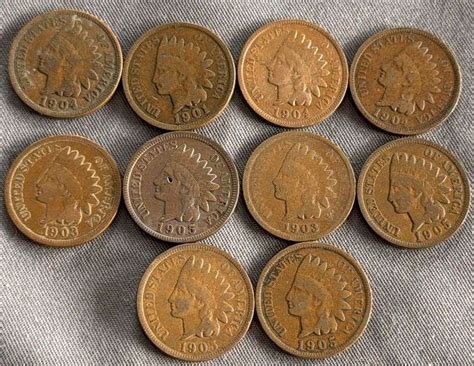 10 Indian Head Cents Various Years Metzger Property Services Llc