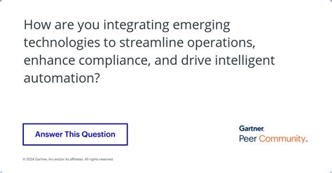 How Are You Integrating Emerging Technologies To Streamline Operations Enhance Compliance And