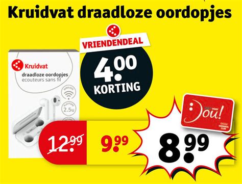 Kruidvat Draadloze Oordopjes Promotie Bij Kruidvat