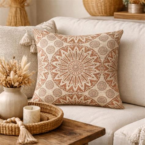 Boho Throw Pillow Southwestern Woven Pillow Bohemian Aztec Home Decor