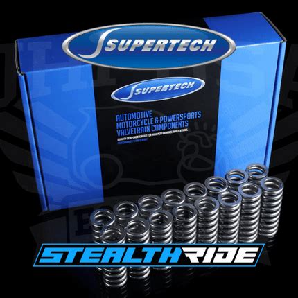 Supertech Ss Black Nitrided Std Intake And Exhaust Valves Set Fits Subar