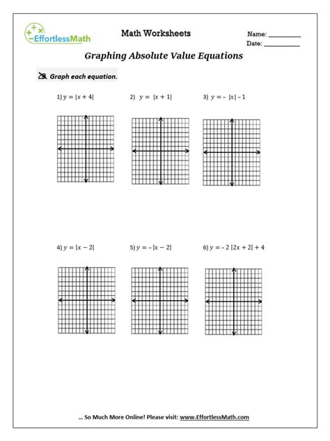 Graphing Absolute Value Equations Pdf