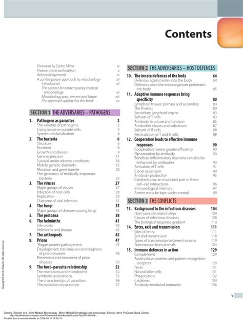 Medical Microbiology Mims Medical Microbiol Table Of Contents Pdf Infection Virus