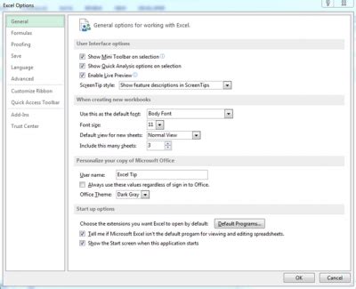 File Tab In Microsoft Excel