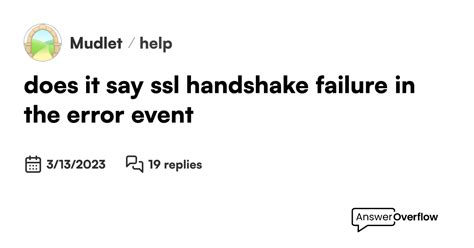 Does It Say Ssl Handshake Failure In The Error Event Mudlet Does It Say Ssl Handshake Failure In The Error Event Mudlet