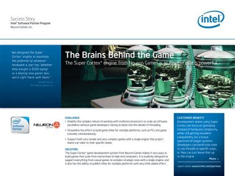 The Brains Behind The Game Intel® Developer Zone