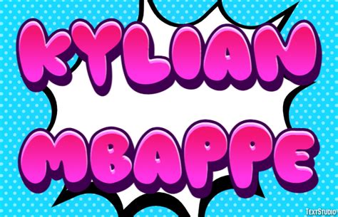 Kylian Mbappé Text Effect And Logo Design Celebrity