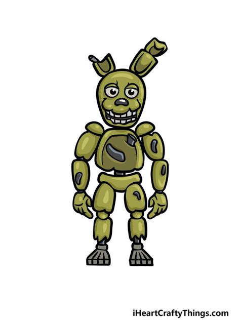 20 Easy Springtrap Drawing Ideas How To Draw Springtrap Bart