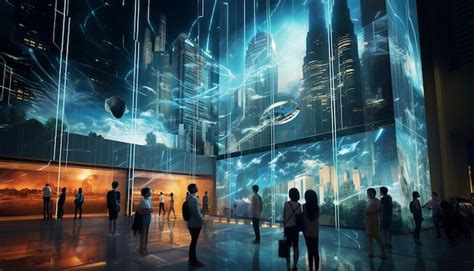 Premium Photo The Futuristic Enclave Immersive Projection Of Sao Paulo City