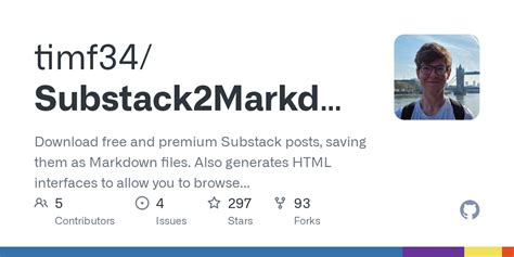 Github Timf34substack2markdown Download Free And Premium Substack