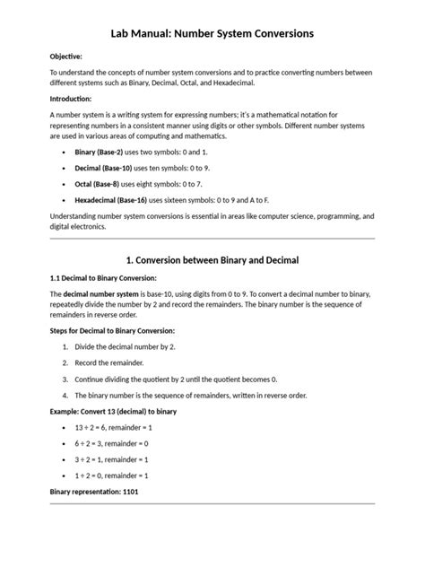 Number System Conversions Pdf Encodings Lexicology