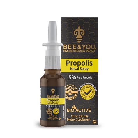 Bee And You Natural Propolis Nasal Spray Natural Zing