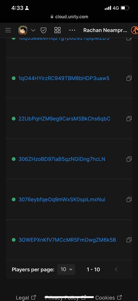 How To Know Current Players Number Unity Services Unity Discussions