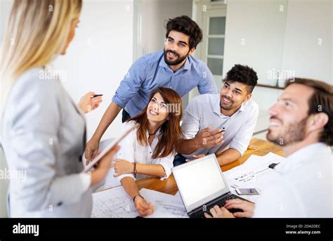 Startup Diversity Teamwork Brainstorming Business Meeting Concept Stock