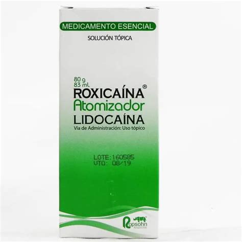 Roxicaina 80 G Frasco Atomizador 83 Ml Droguería Salud Market