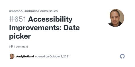 Accessibility Improvements Date Picker Issue 651 Umbraco Umbraco Forms Issues GitHub