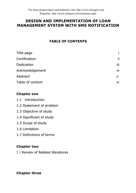 Design And Implementation Of Loan Management System With Sms Notification For More Project