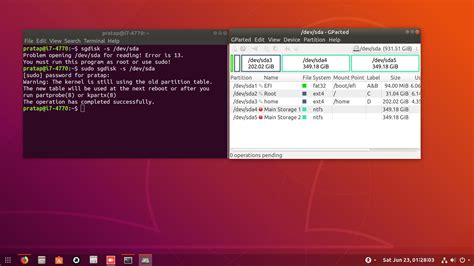 how to make the device partitioning numbers in order example dev